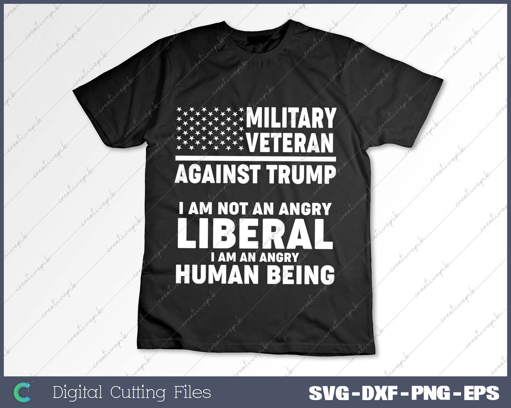 Military Veterans Against Trump 2025 Liberal USA SVG PNG Files – creativepik