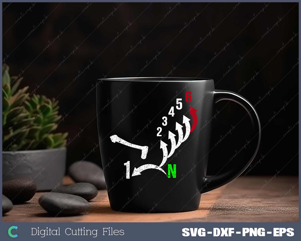 1N23456 1 Down 6 Up Motorcycle SVG PNG Printable Files – creativepik