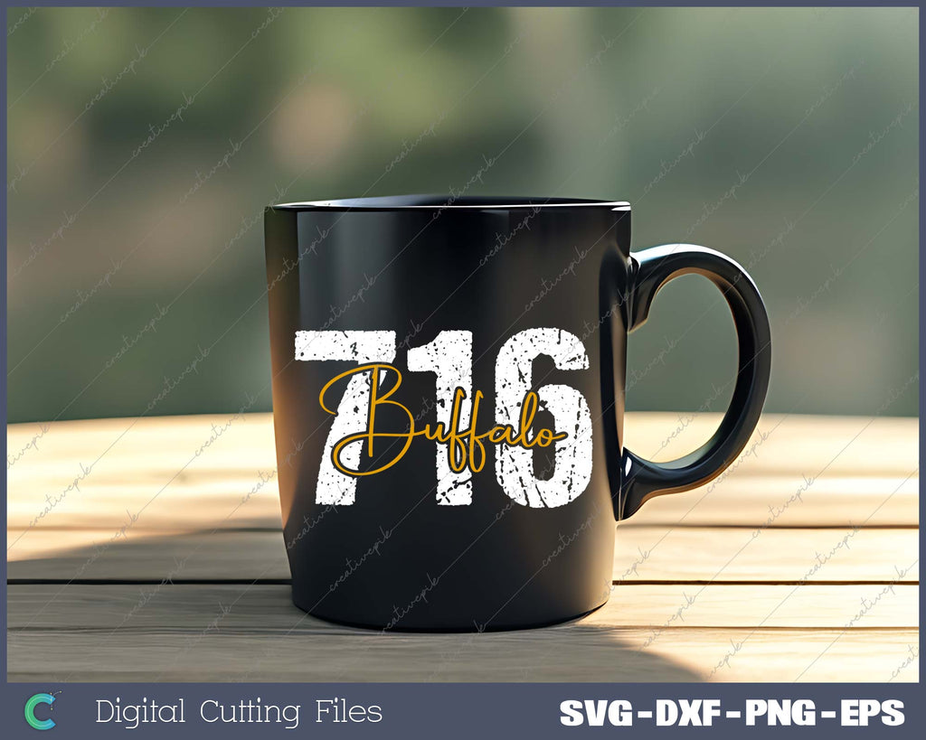 716 Area Code Buffalo SVG PNG Cutting Printable Files – creativepik