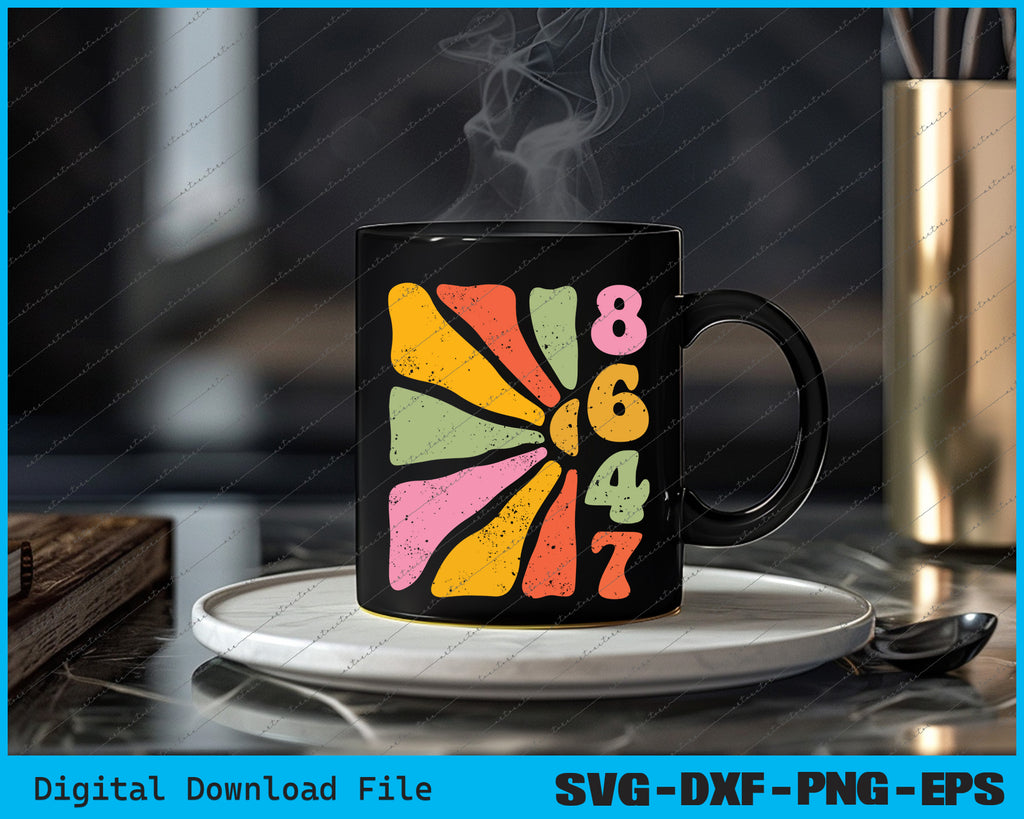 8647 Subtle Anti Trump 86 47 Floral Boho SVG PNG Printable Files ...