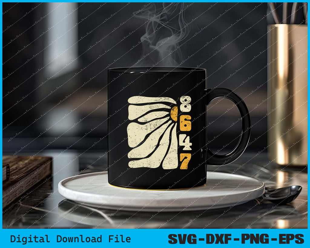 8647 Subtle Anti Trump 86 47 Floral Boho Style SVG PNG Files – creativepik