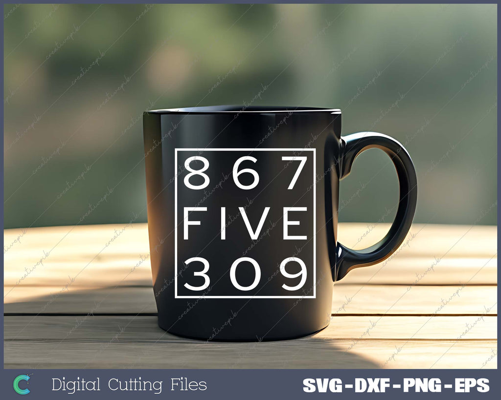 8675309 Nostalgic and Funny 80s SVG PNG Cutting Printable Files ...