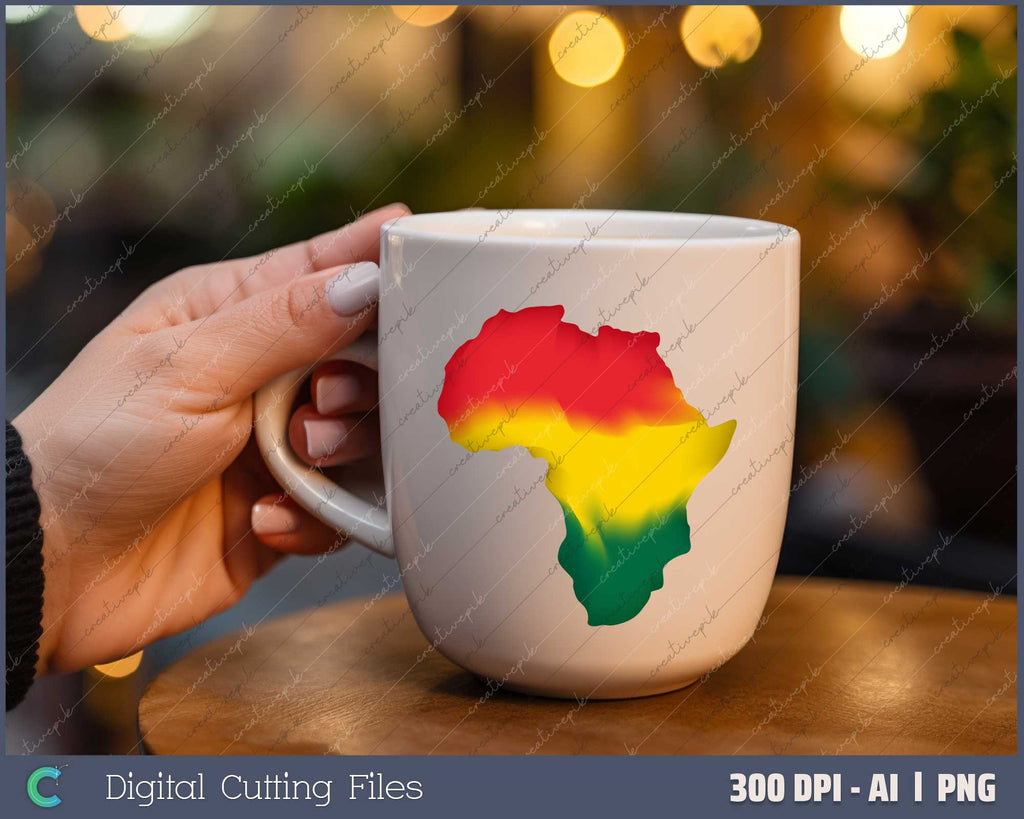 Africa Map Reggae Rasta AI PNG Sublimation Files – creativepik