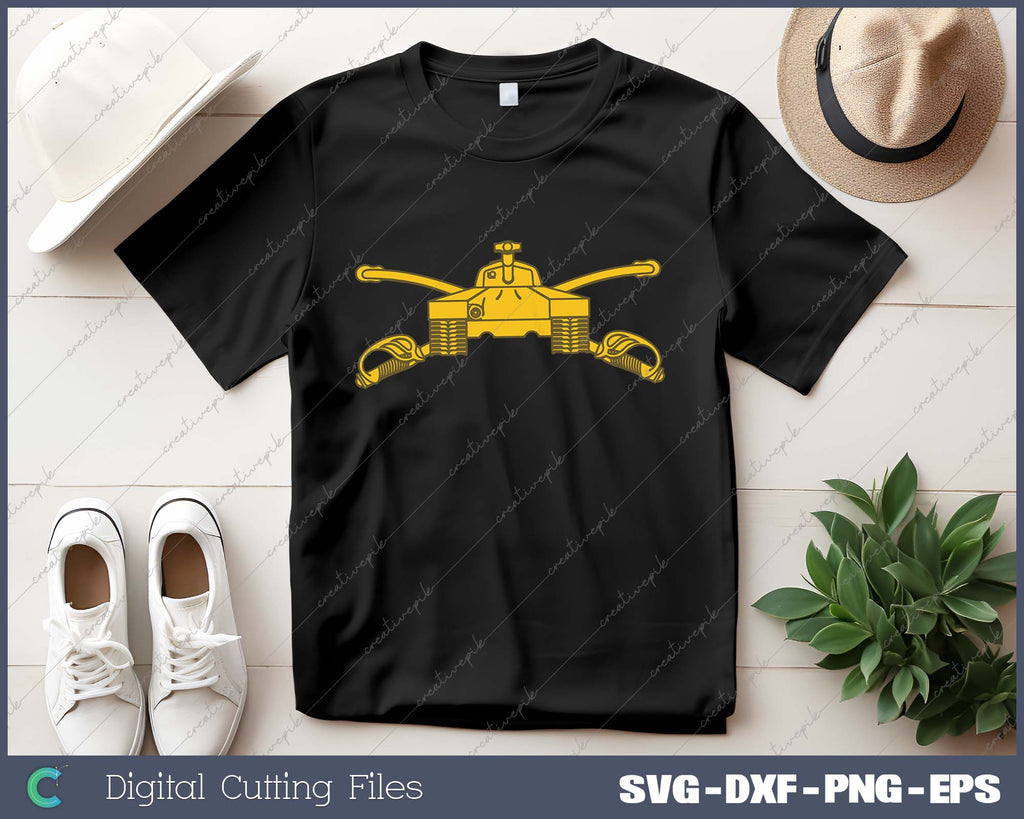 Army Armor Branch U.S. Military Tanker Insignia SVG PNG Cutting Files ...