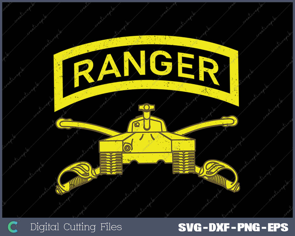 Army Armor Tab Design with Insignia for 19Kilo Tanker SVG PNG Files ...