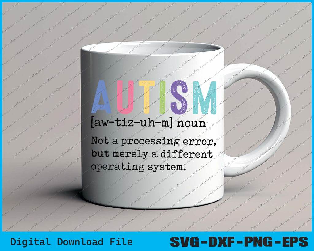 Autism Definition Autism Awareness SVG PNG Printable Files – creativepik