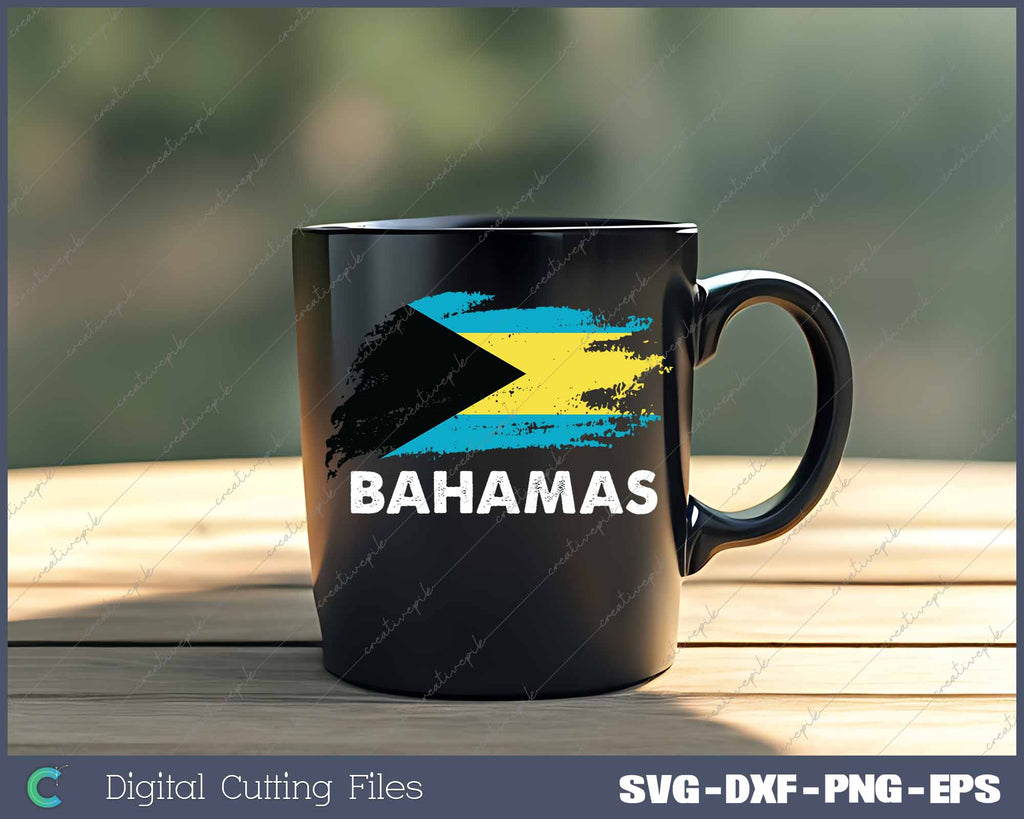 Bahamas Flag Bahamian SVG PNG Cutting Printable Files – creativepik