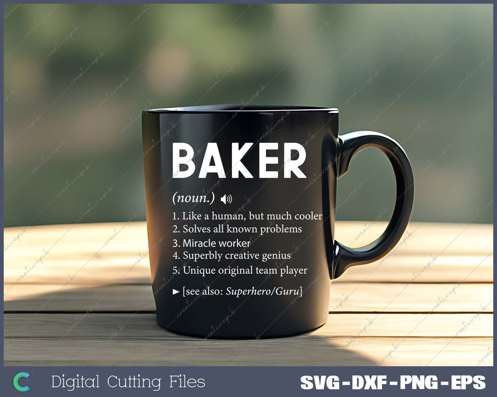 Baker Name Definition Meaning Family Funny SVG PNG Cutting Files ...