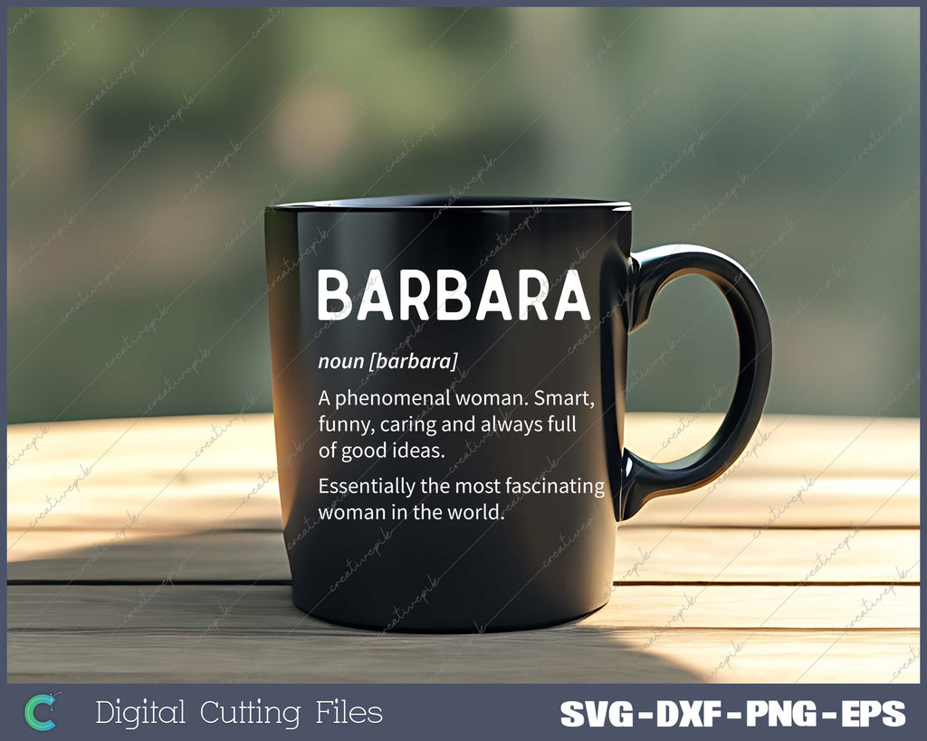 Get With "Barbara Name" SVG PNG Cutting Printable Files – creativepik