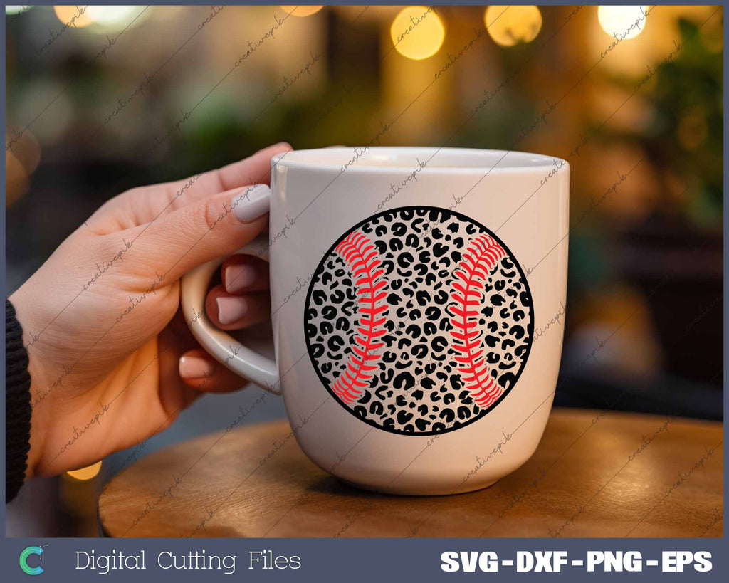 Baseball Leopard Pattern SVG PNG Cutting Printable Files – creativepik