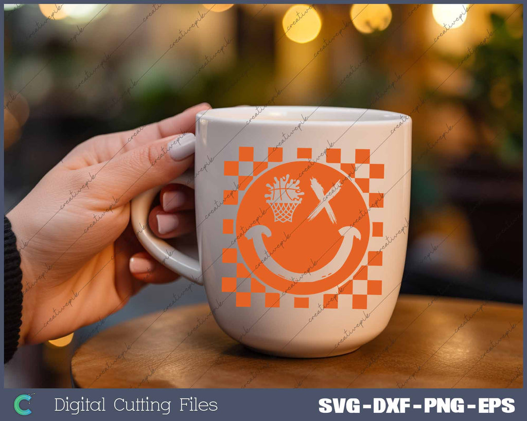 Basketball Smiley Face SVG PNG Cutting Printable Files – creativepik