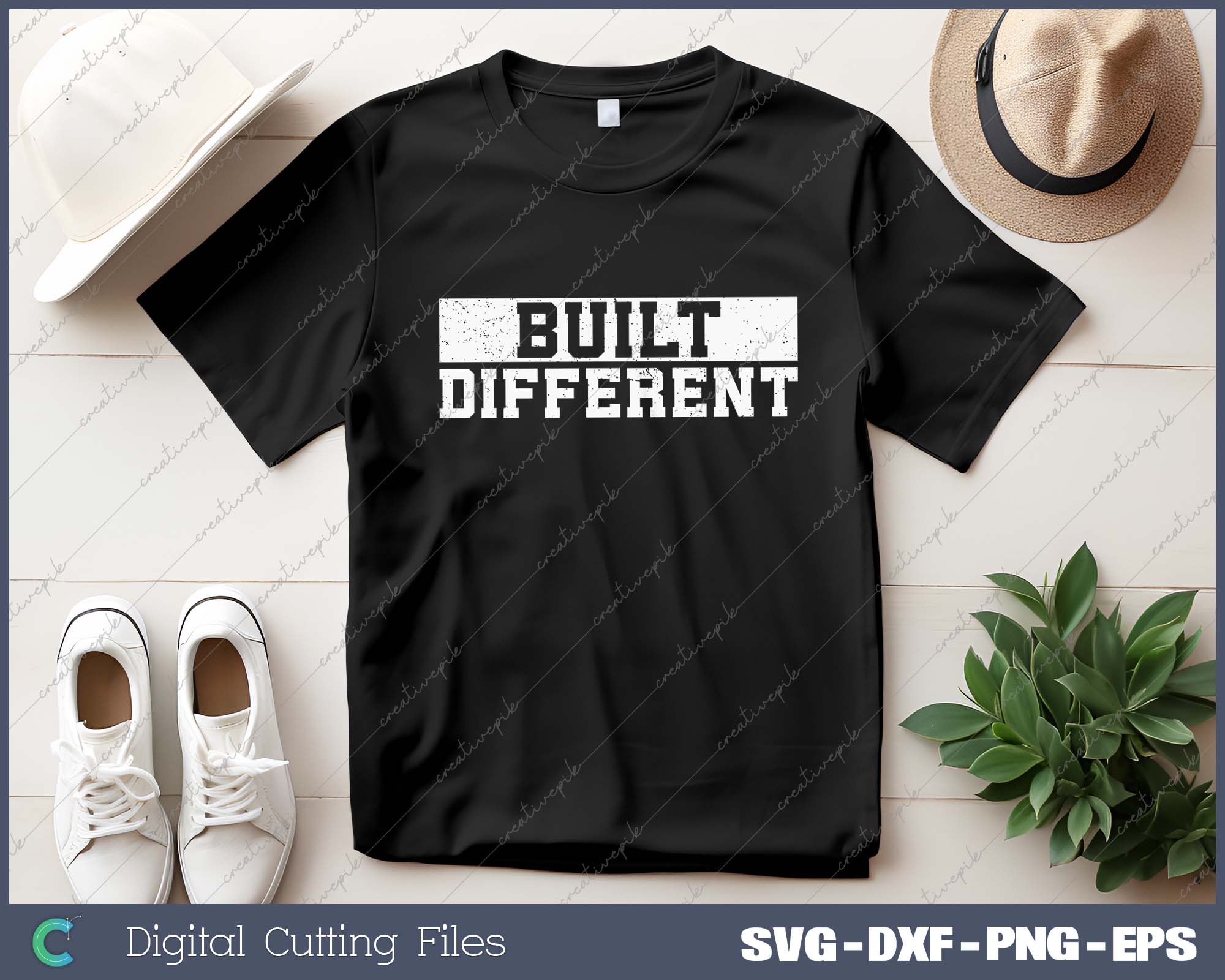 Built Different Strong Character SVG PNG Cutting Printable Files ...