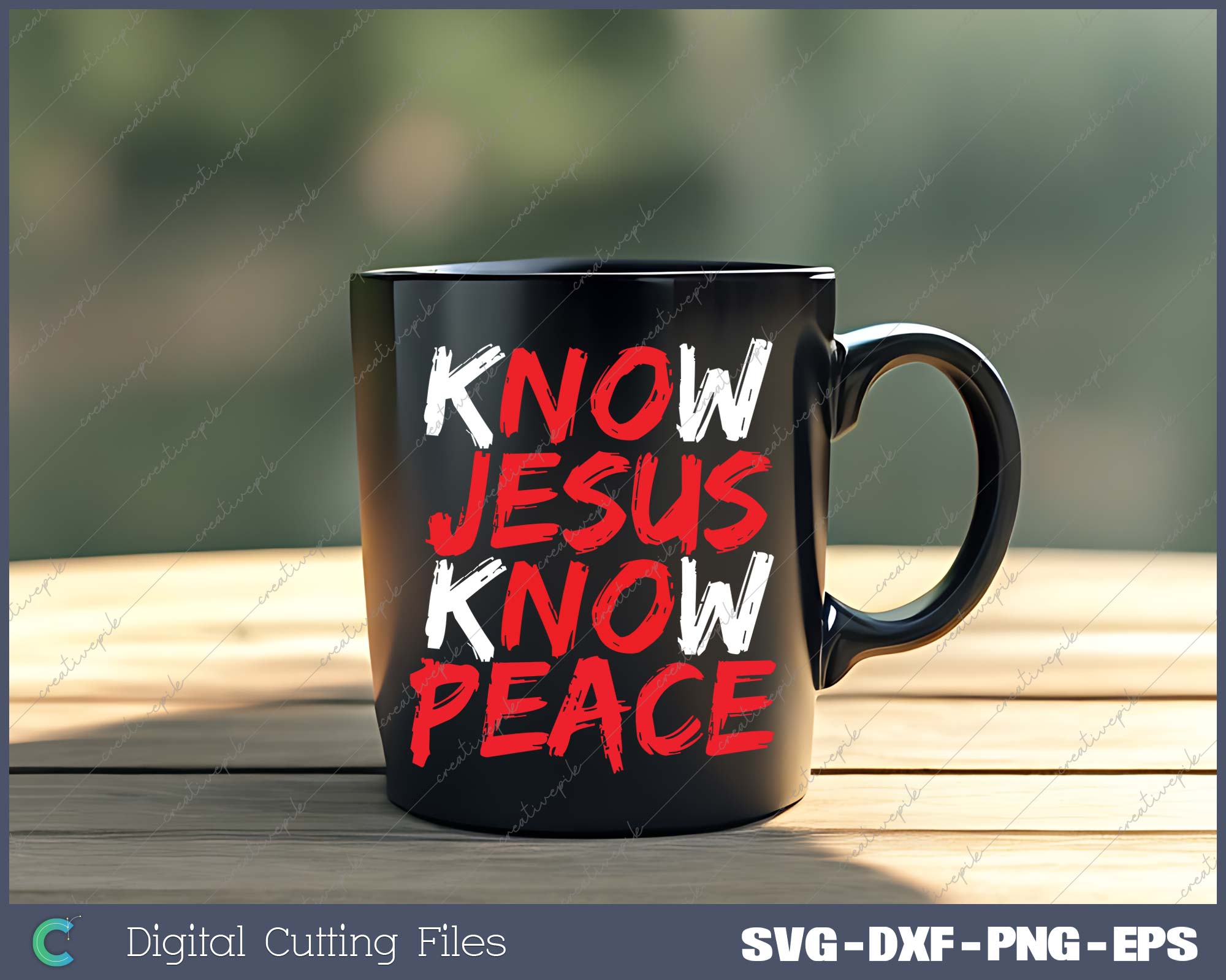 Christian Jesus Bible Verse Scripture Know Jesus Know SVG PNG Files ...
