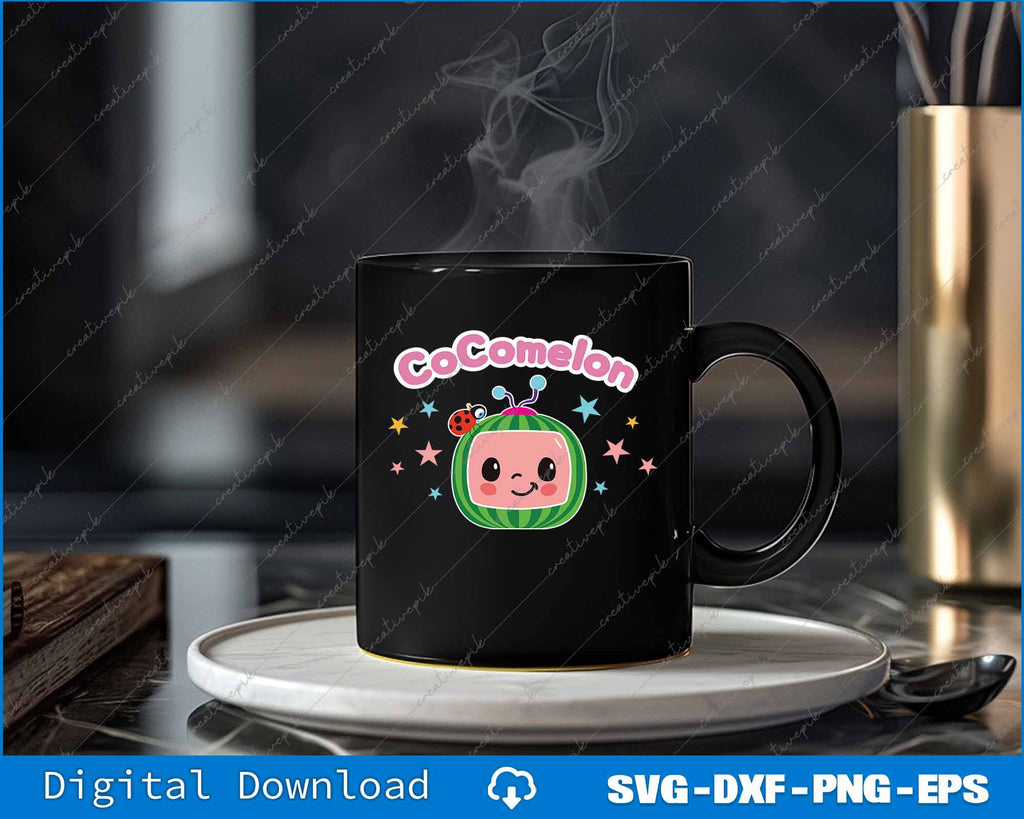 CoComelon Classic Centered Smiling Face SVG PNG Printable File ...