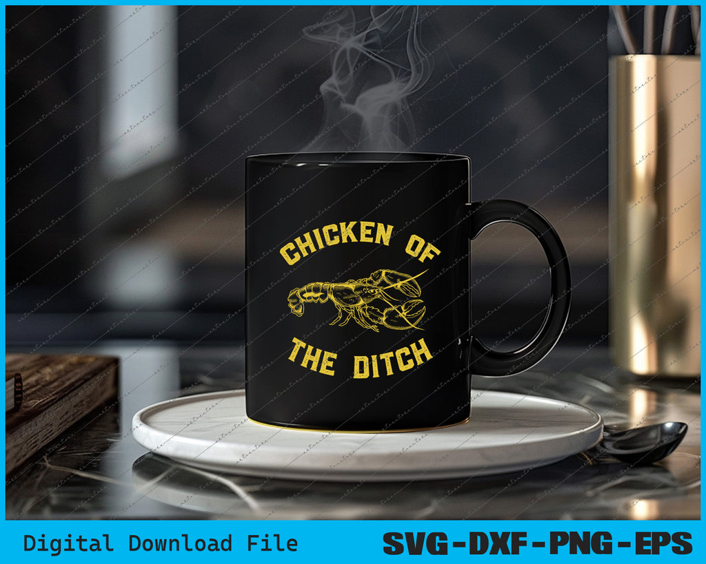 Crawfish Chicken Ditch Retro SVG PNG Cutting Printable Files – creativepik