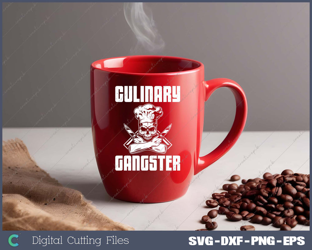 Culinary Gangster Chef Cook Cooking Svg Design Cut File – creativepik