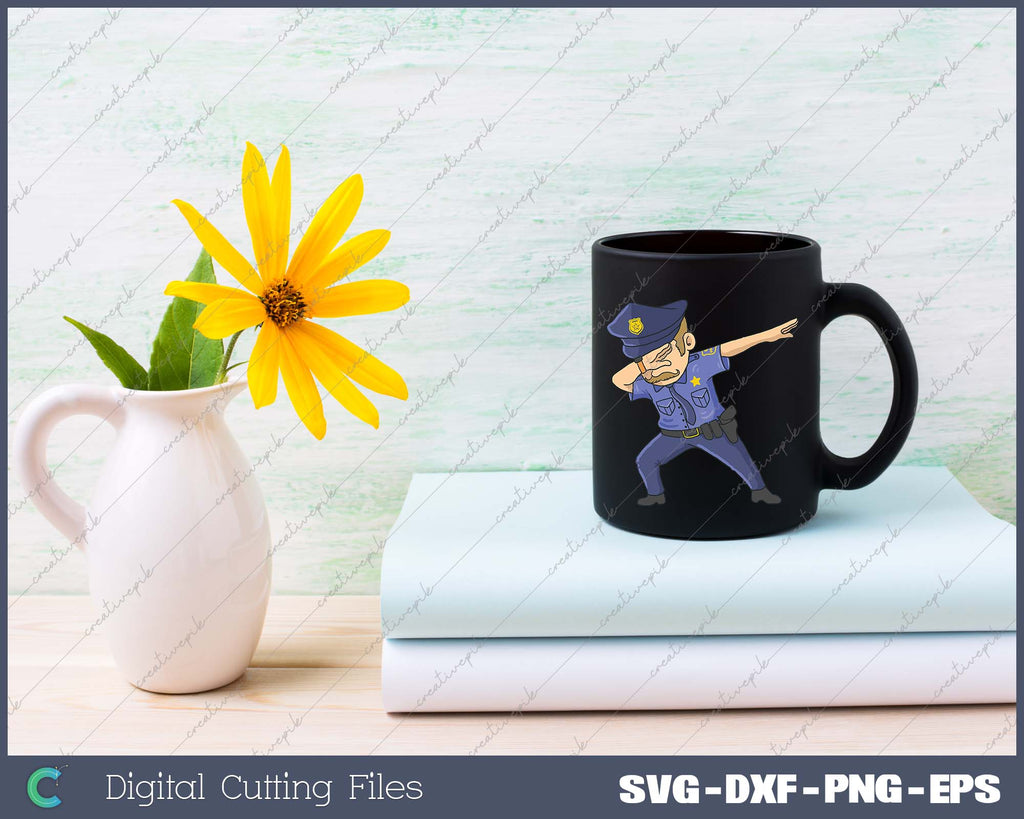 Dabbing Police Funny Policeman Dab Dance SVG PNG Cutting Files ...