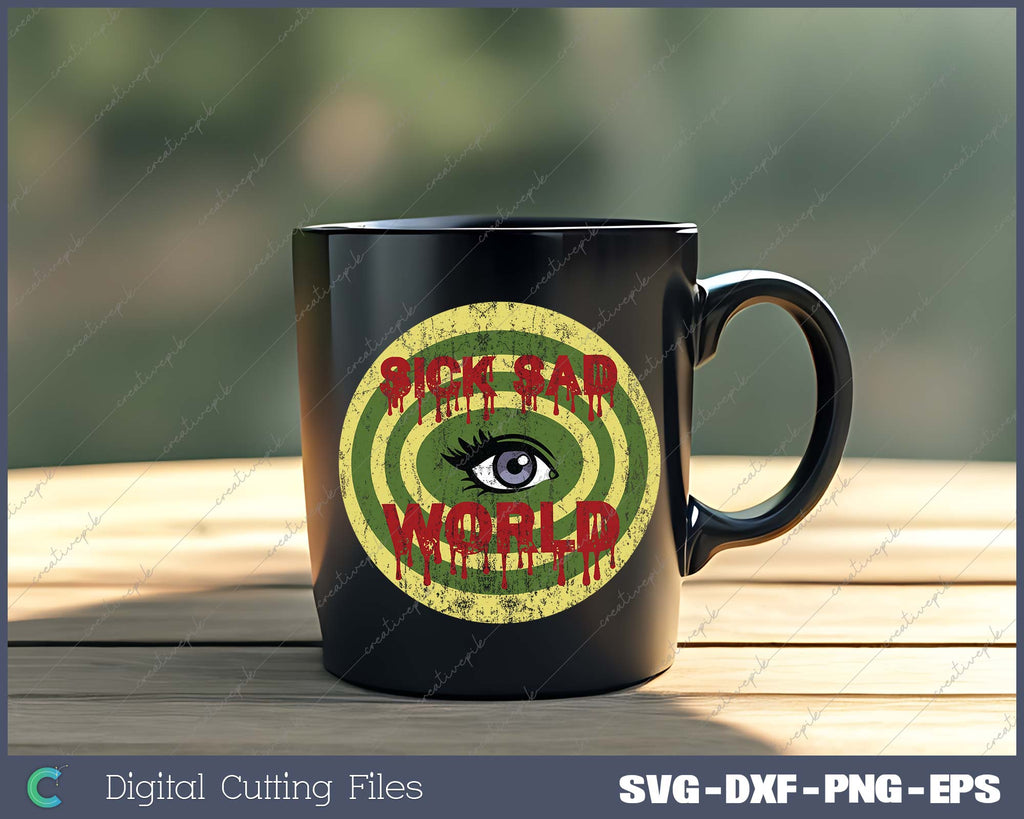 Daria Sick Sad World Drippy Text Eye Logo SVG PNG Cutting Files ...