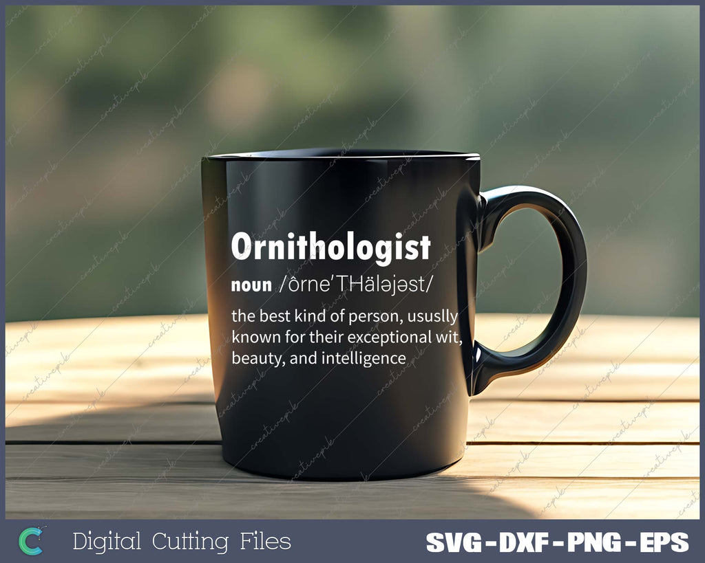 Definition Birds & Ornithology Gift Funny Ornithologist SVG PNG Files ...