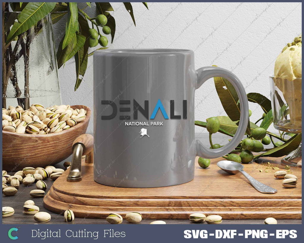 Denali National Park Alaska Tonal Retro Vintage SVG PNG Files – creativepik