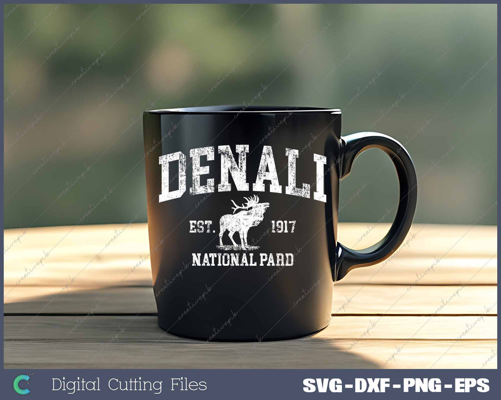 Denali Vintage National Park SVG PNG Cutting Printable Files – creativepik