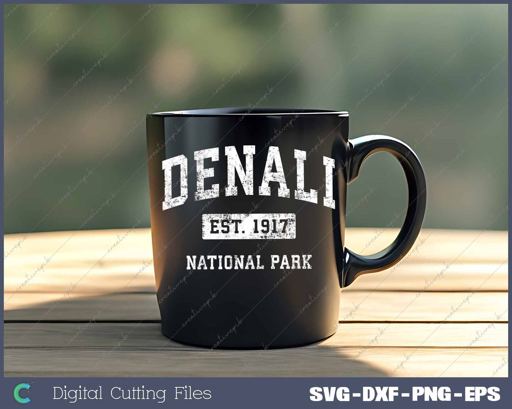 Denali Vintage National Park Sports Design SVG PNG Files – creativepik