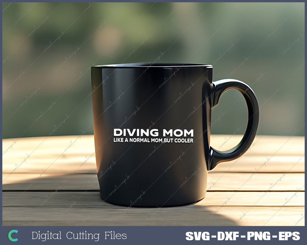Diving Mom SVG PNG Cutting Printable Files – creativepik
