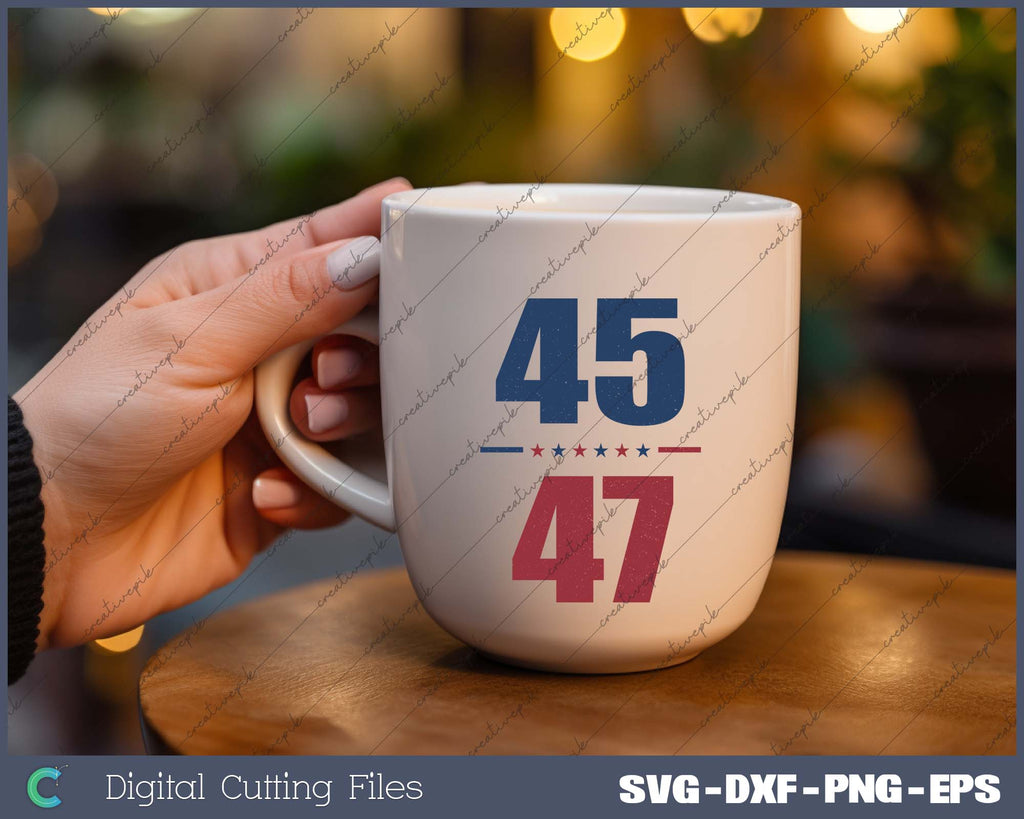 Donald Trump 45 47 President SVG PNG Cutting Printable Files – creativepik