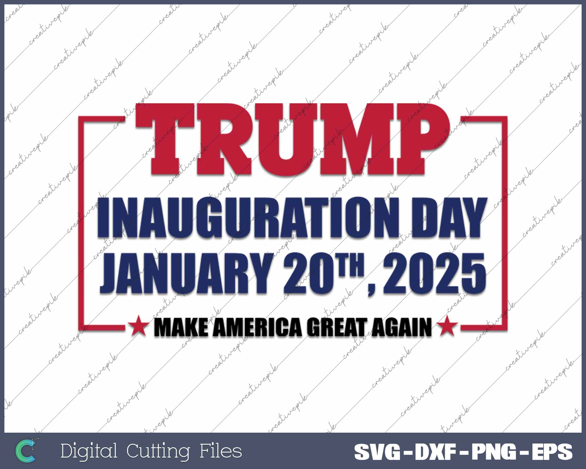 Donald Trump 47th President Inauguration Day January SVG PNG Files ...