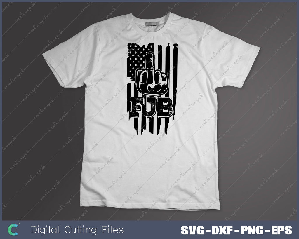 FJB American Flag Cross SVG PNG Cutting Printable Files – creativepik