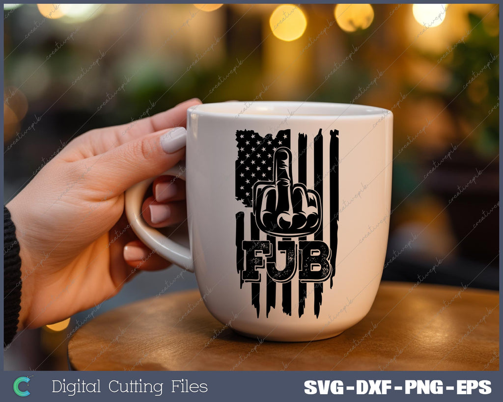 FJB American Flag Cross SVG PNG Cutting Printable Files – creativepik