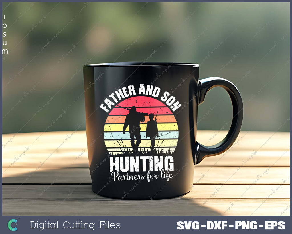Father and son - hunting partners for life SVG PNG Cutting Files ...