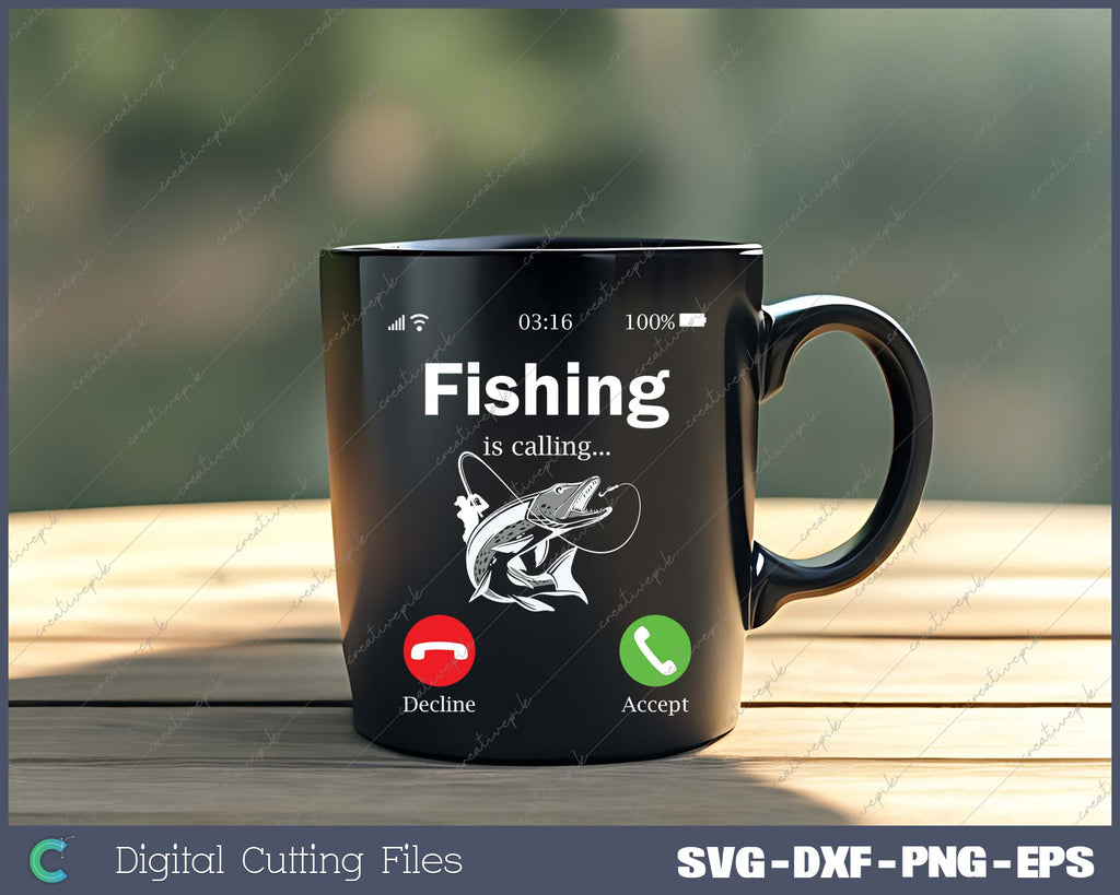 Fishing Is Calling SVG PNG Cutting Printable Files – creativepik