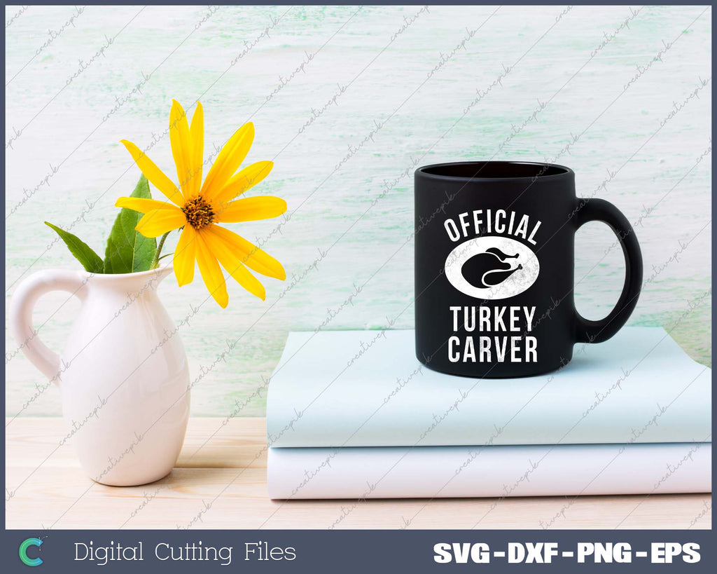 Funny Thanksgiving Official Turkey Carver SVG PNG Files – creativepik