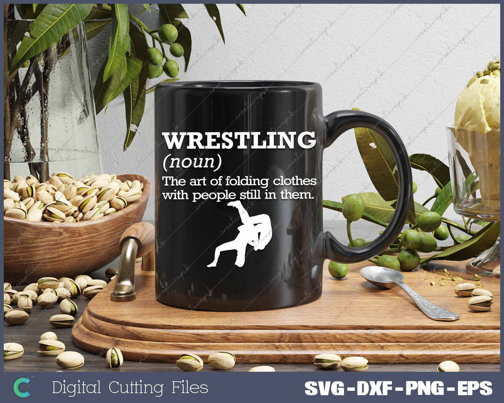 Funny Wrestling Definition Wrestler SVG PNG Files – creativepik