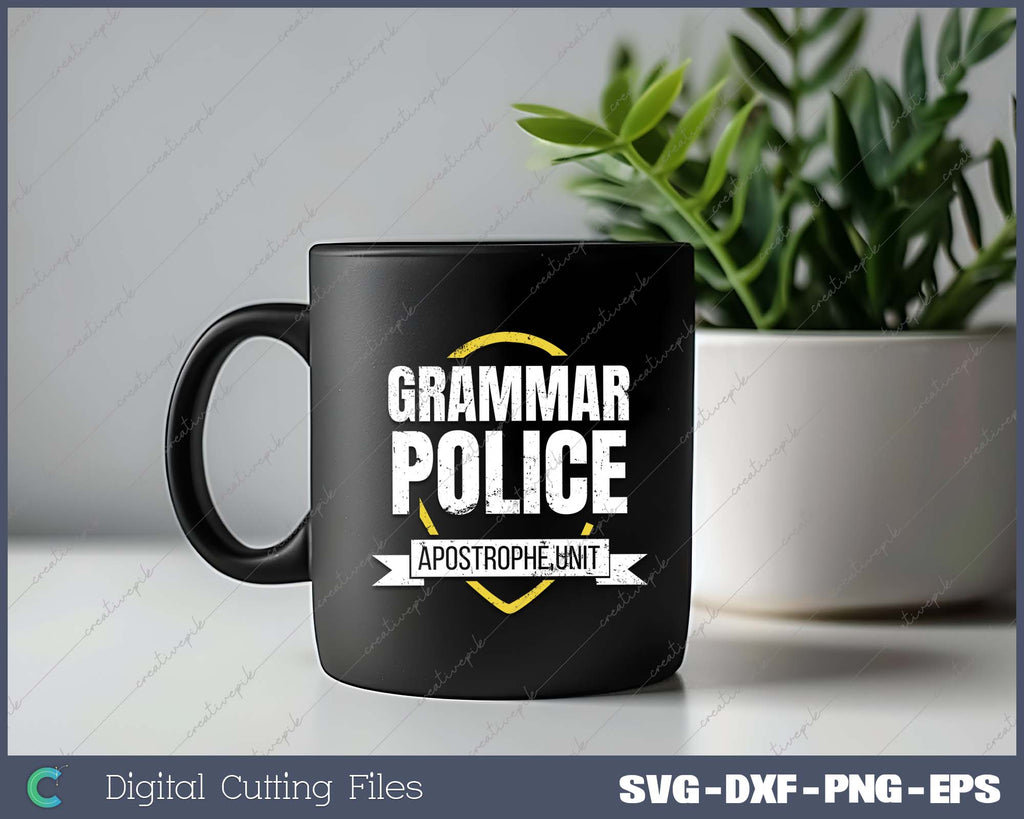 Grammar Police Costume Teachers Grammar Police SVG PNG Files – creativepik