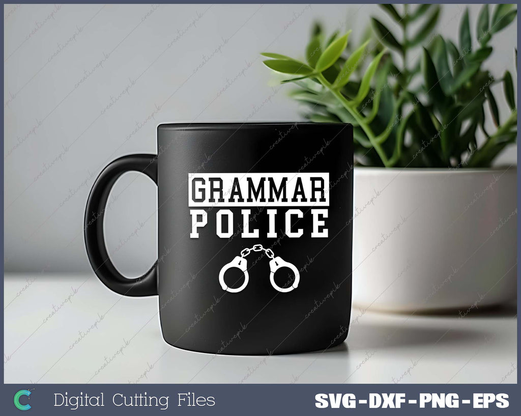 Grammar Police Spelling Correct Cop SVG PNG Files – creativepik