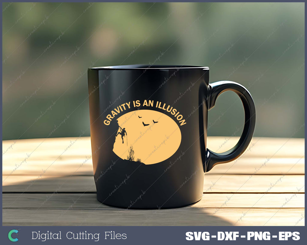 Gravity is an illusion SVG PNG Cutting Printable Files – creativepik