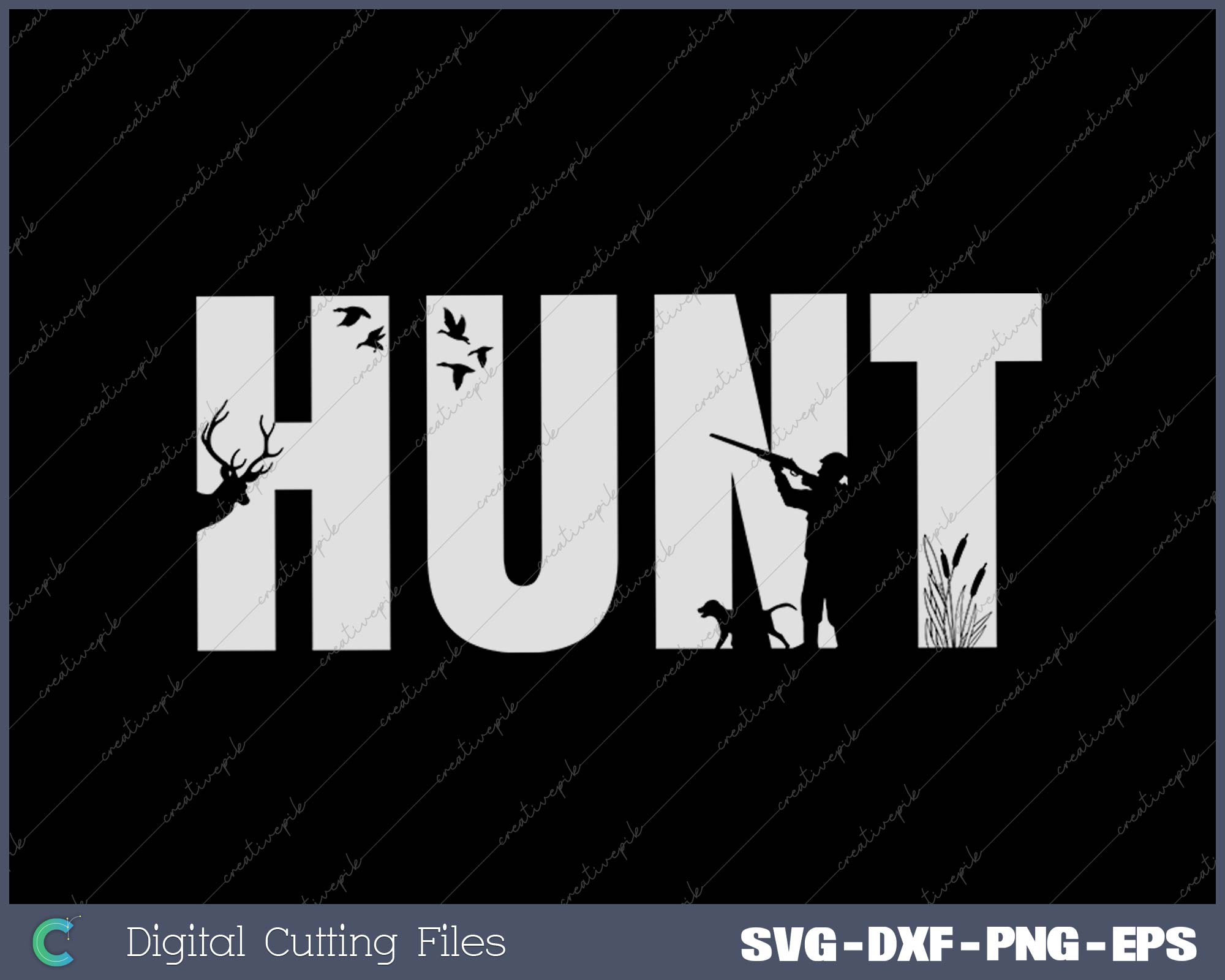 Gunner Gear Hunt Deer Hunting Clothes for Men Hunter SVG PNG Files ...