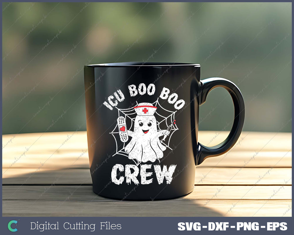 Halloween ICU Costume Women Men ICU Boo Boo Crew SVG PNG Files ...