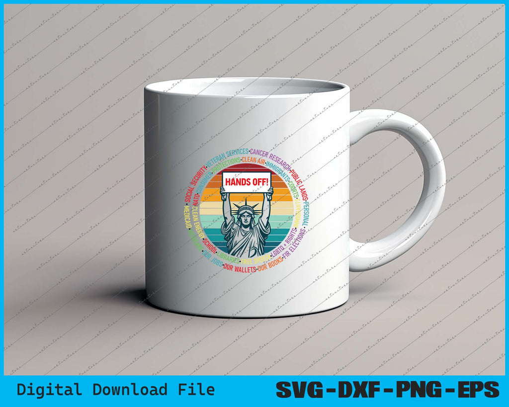 Hands Off Protest Resist Anti Trump SVG PNG Printable Files – creativepik