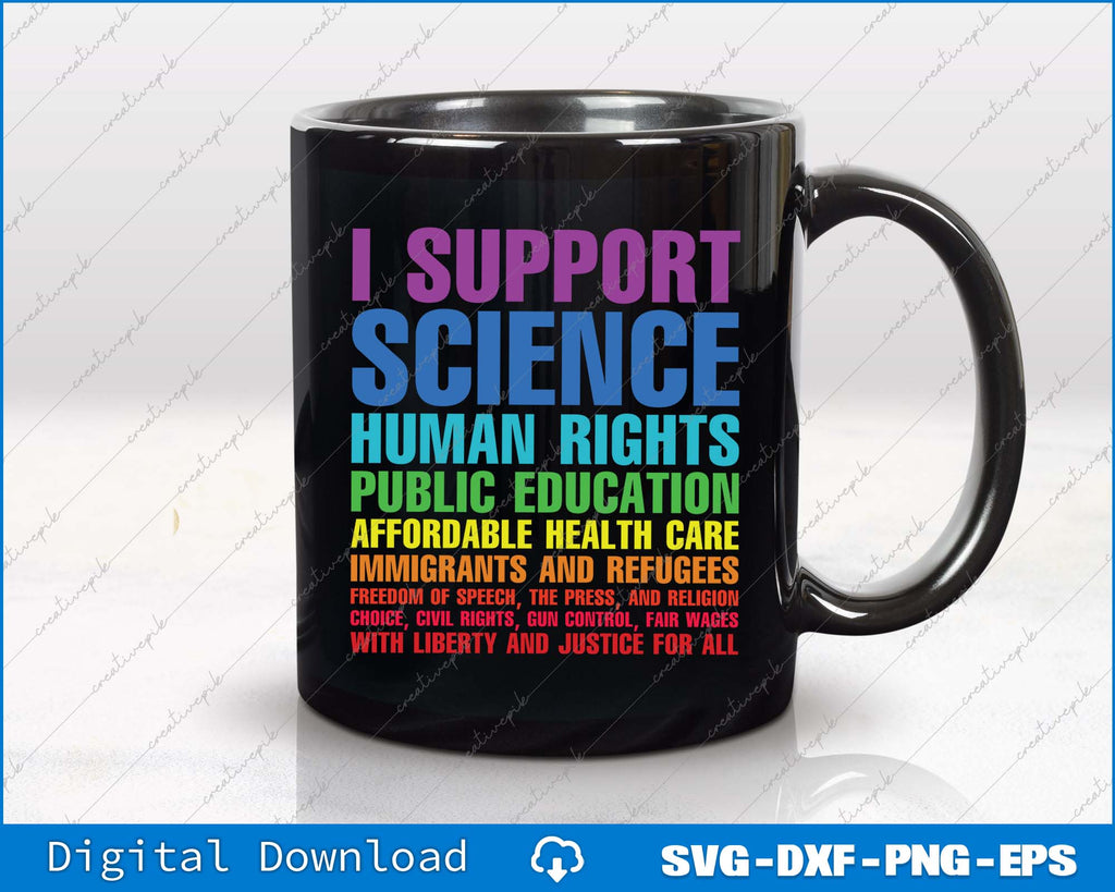 I Support Progressive Liberal Democratic Causes Protest SVG PNG File ...