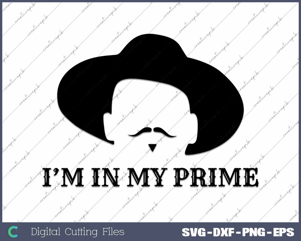 I'm In My Western Doc Holliday Cowboy Outlaw Mustache SVG PNG Files ...