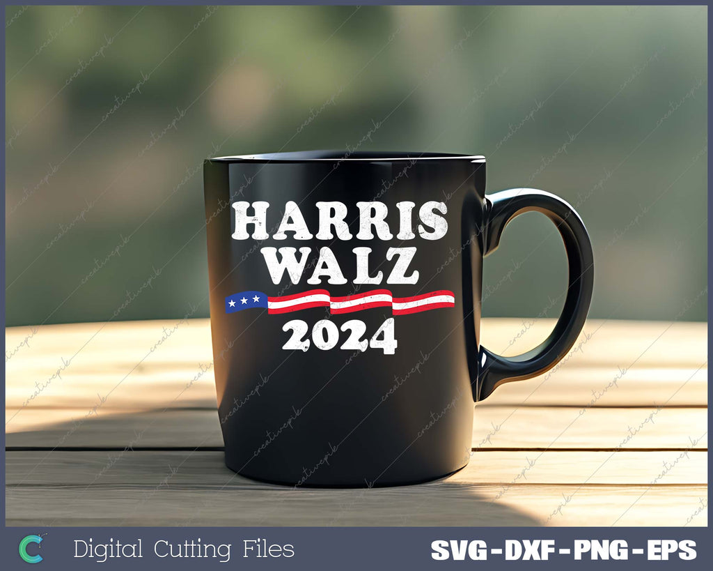 Kamala Harris Tim Walz Waltz SVG PNG Files – creativepik