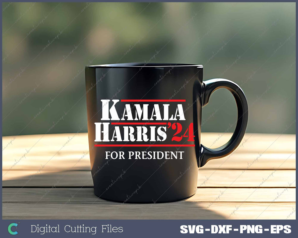 Kamala Harris '24 For President 2024 SVG PNG Printable Files – creativepik
