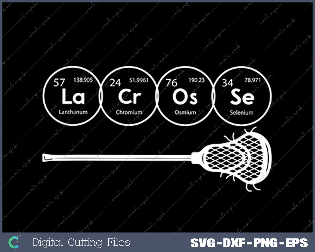 Lacrosse Periodic Table of Elements SVG PNG Files – creativepik