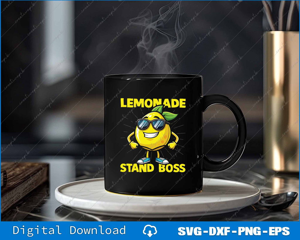 Lemonade Stand Boss Lemon Juice Lemonade Stand SVG PNG File – creativepik