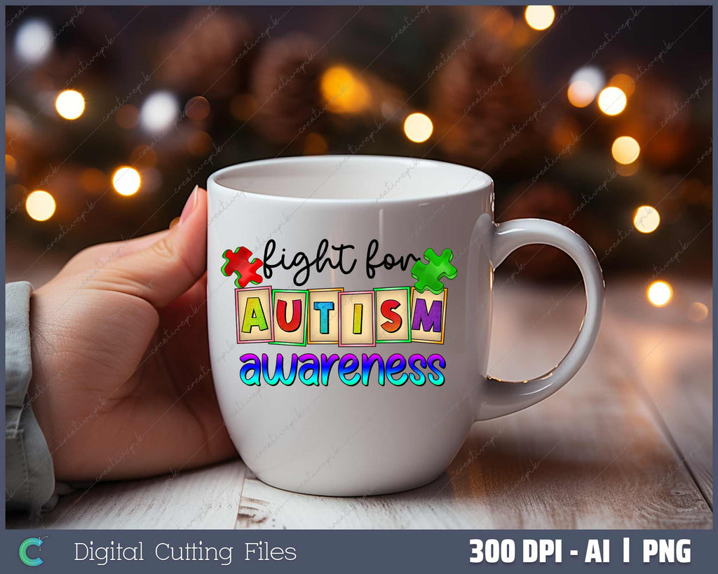 Light for Autism Awareness AI PNG Sublimation Files – creativepik