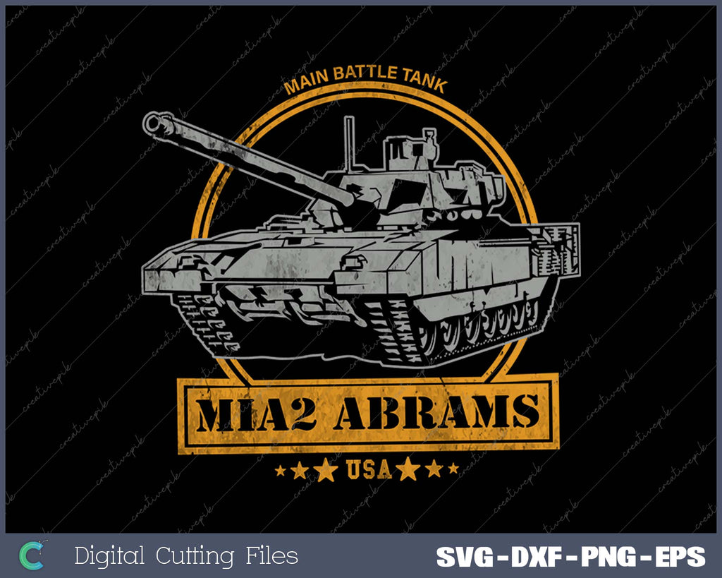 M1A2 Abrams - US Army Tank SVG PNG Cutting Printable Files – creativepik