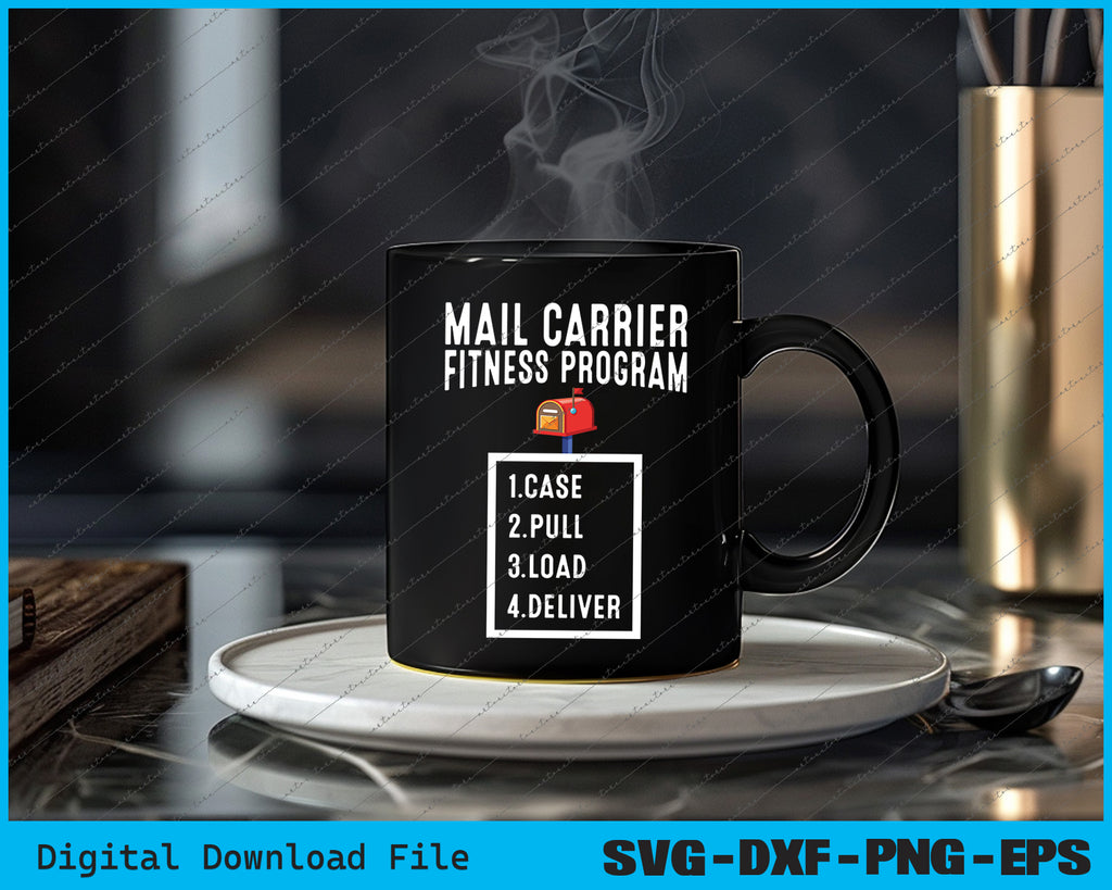Mail Carrier Mailman I Fitness Programm Postman SVG PNG Files – creativepik